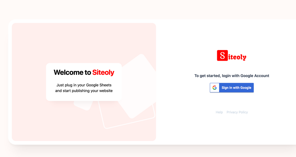 How to create a website with Google sheets for free?